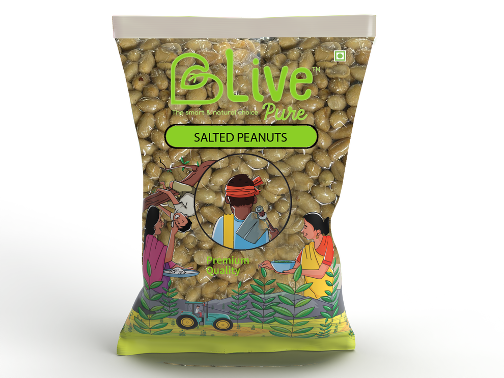 Jumbo Salted Peanuts 200 Gms. Pack of 10 – BLive Pure